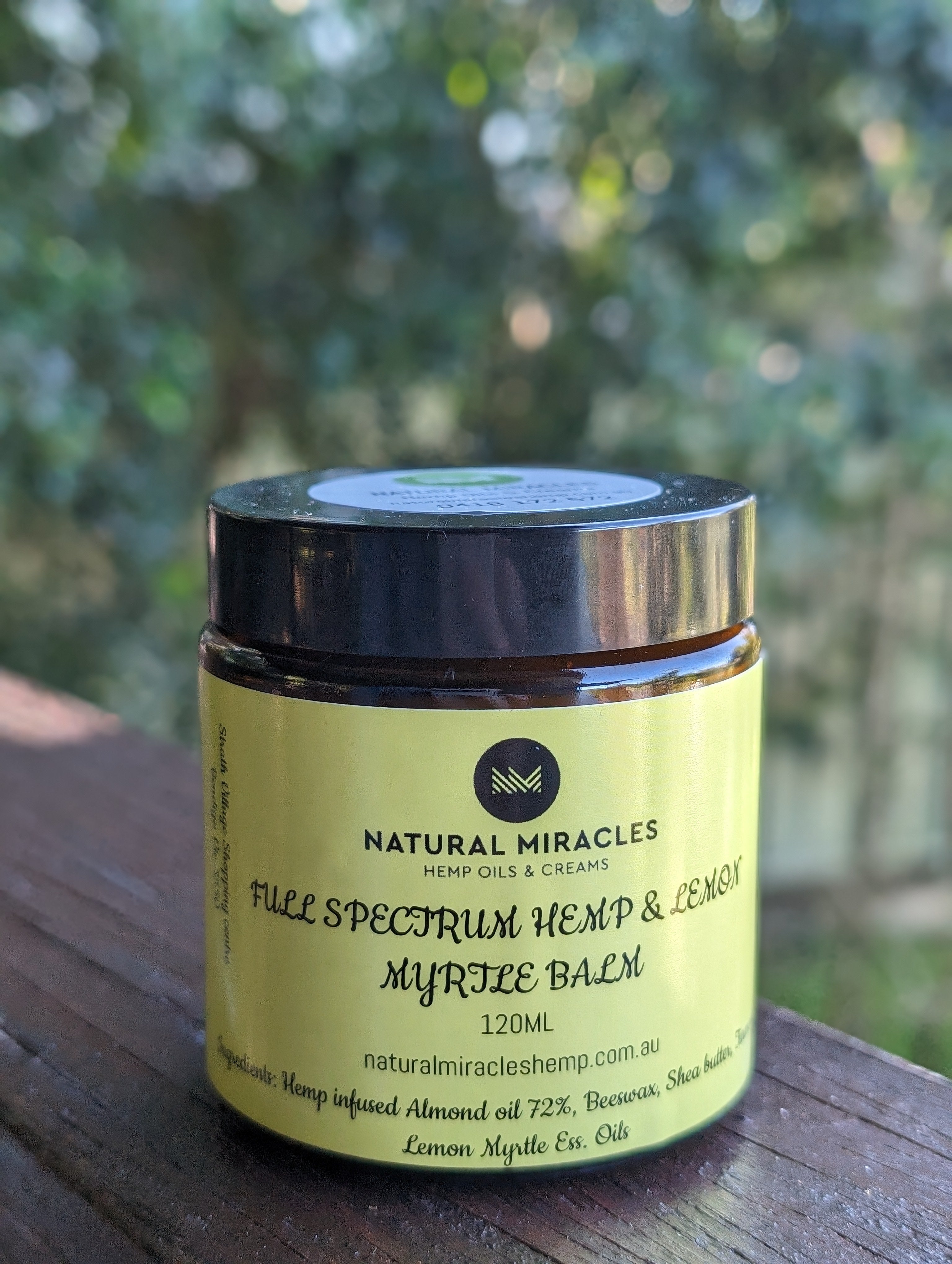 Full Spectrum Hemp & Lemon Myrtle Balm – Natural Miracles Hemp